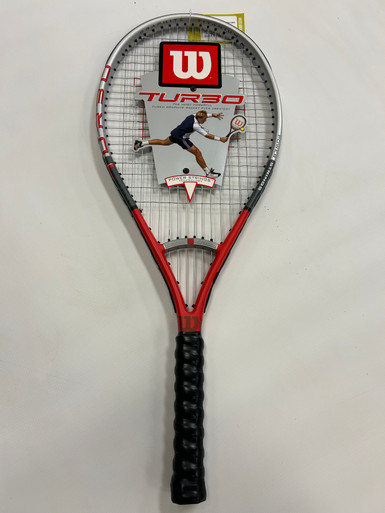 Used Wilson TURBO Adult Tennis Racquet Red 4 5/8"