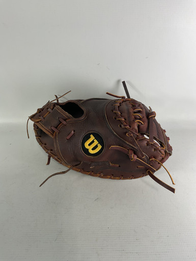 Used Wilson THE A2403 BB/SB Catchers RH Throw Brown 33"