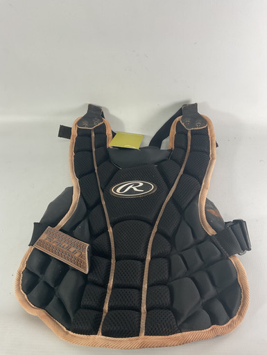 Used Rawlings CATCHER CHEST GUARD Catchers Chest Protector Black Youth