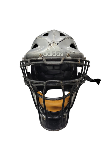 Used Adidas CATCHERS HELMET Catchers Helmet w/Mask Grey One Size