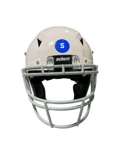 Used Schutt WHITE FOOTBALL HELMET FB Helmet White SM
