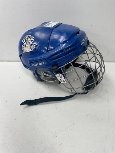 Used Bauer 7500 Helmet Cage Combo Royal Blue SM