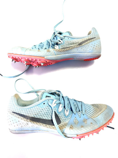 Used Nike Track & Field Cleats Adult Teal Senior 6