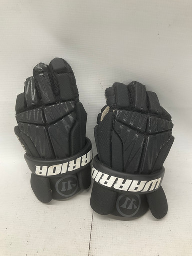 Used Warrior BURN NEXT Lacrosse Gloves Mens Black 8"