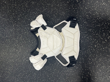 Used STX STX SHADOW LAX Goalie Chest Y White SM