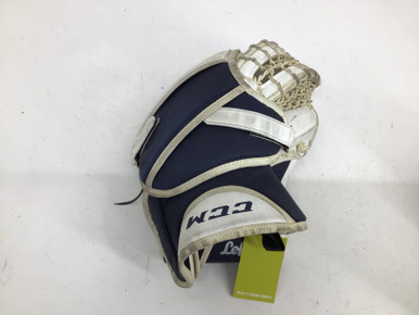 Used CCM EXTREME FLEX E3.5 REGULAR CATCHER Inter Goalie Catcher Navy Blue