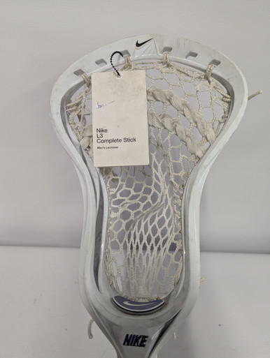 Used Nike 7000 LAX STICK Men Atk/Mid Complete Stick White