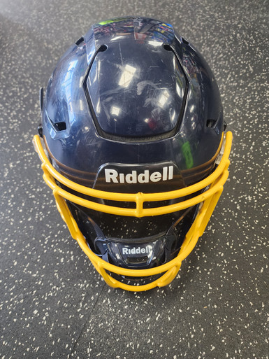 Used Riddell SPEEDFLEX YOUTH FB Helmet Navy Blue SM