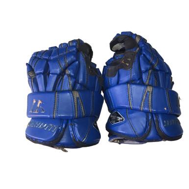 Used Warrior MAC DADDY MD Junior Lacrosse Gloves Junior Lacrosse Gloves