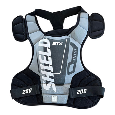 Used STX SHIELD 200 Lacrosse Shoulder Pads Black MD