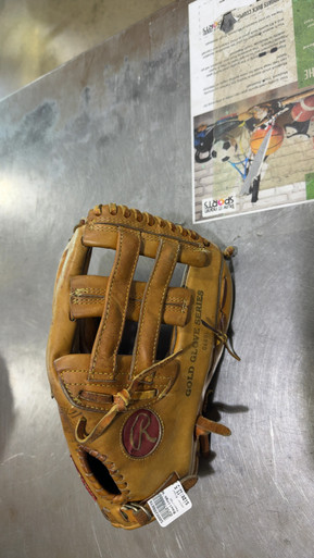 Used Rawlings FASTBACK BB/SB Glove RH Throw Brown 13 1/2"