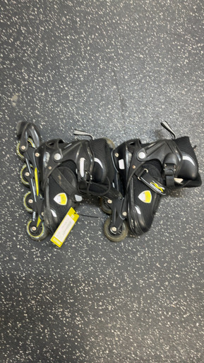 Used WOOK RAYS Child Rec Fitness Skates Black Adjustable
