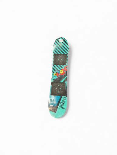 Used Burton CHOPPER Boys Snowboard Only Green 100 cm