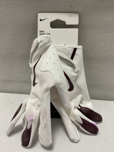 Used Nike ADT VAPOR JET FB GLOVES FB Gloves White LG