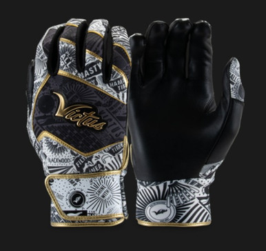 New VICTUS NOX BATTING GLOVE BLACK/GOLD XL Batting Gloves