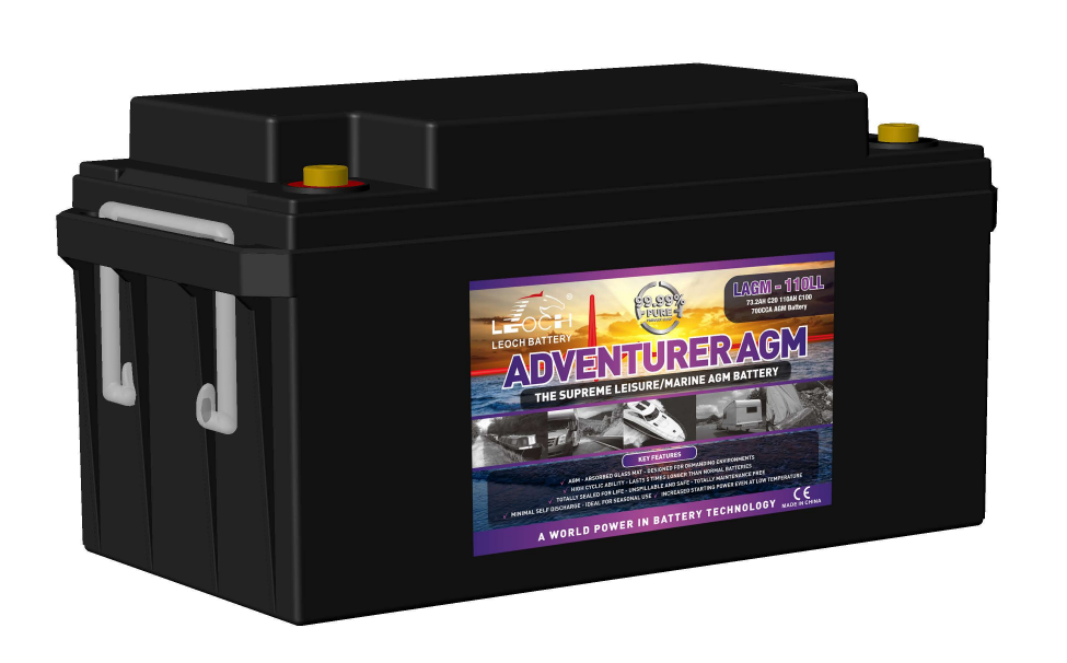 LAGM-110LL - 12v 110Ah AGM Leisure Battery