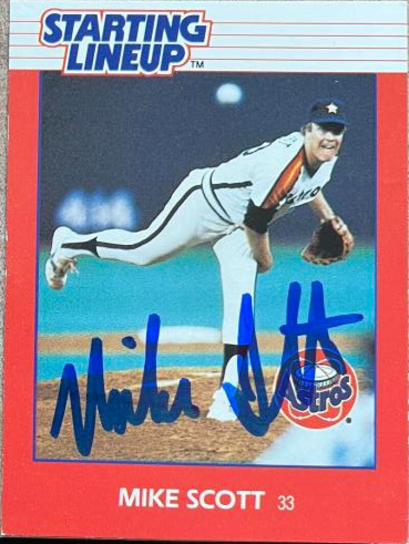 Mike Scott Autographed 1988 Kenner Starting Lineup Cards #3397104040 ...