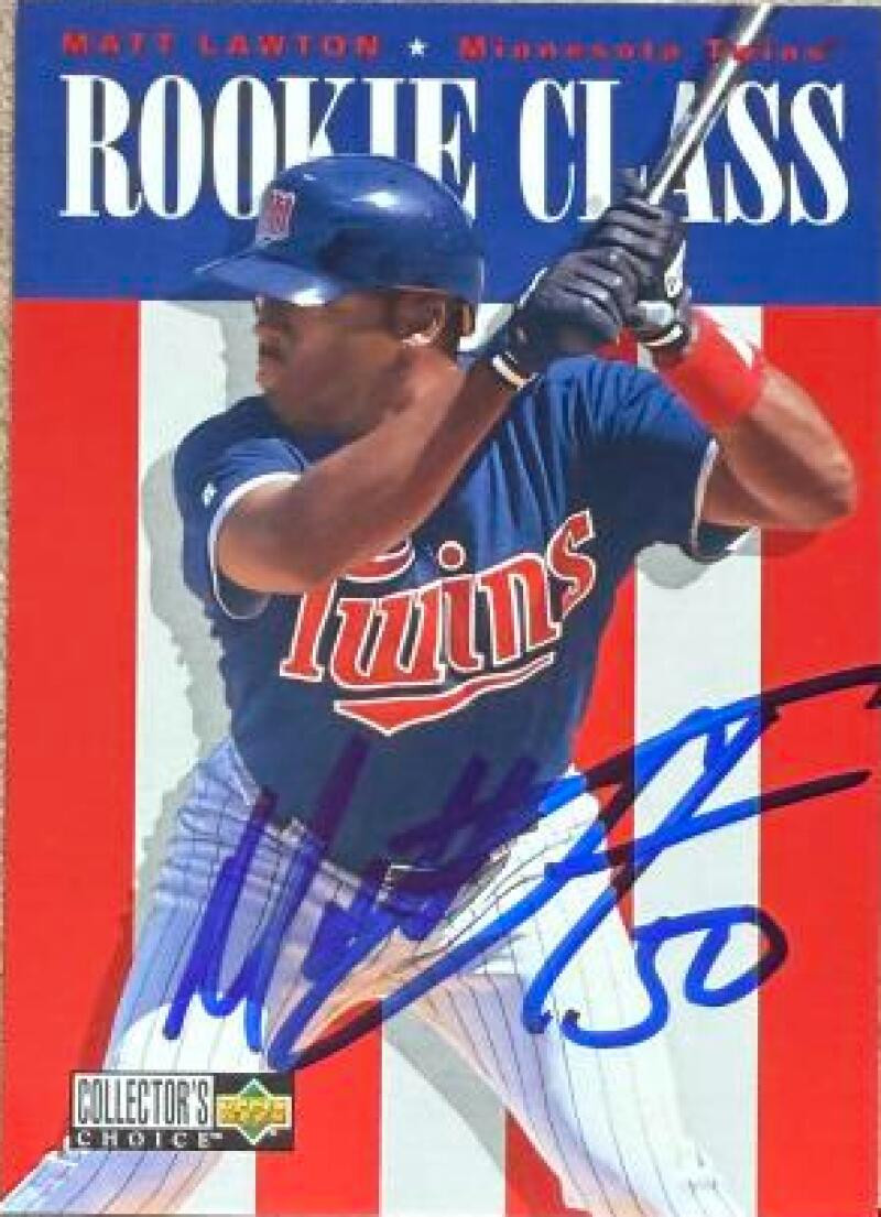 Matt Lawton Autographed 1996 Collector's Choice #34 RCL, RC - Under the ...