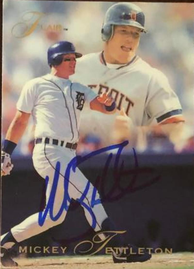 Mickey Tettleton Autographed 1993 Flair #208 - Under the Radar Sports