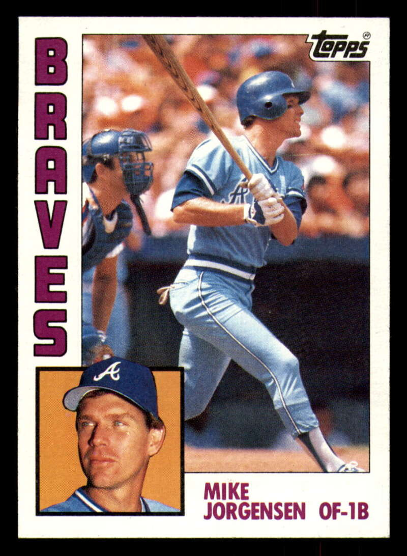 1984 Topps #313 Mike Jorgensen VG Atlanta Braves - Under the Radar Sports