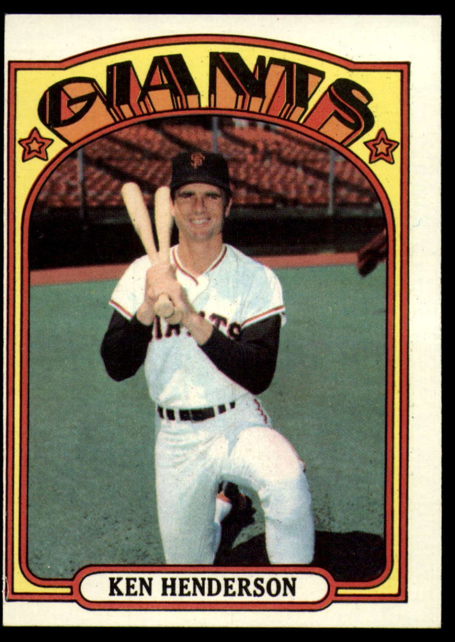 1972 Topps #443 Ken Henderson VG San Francisco Giants - Under the Radar ...