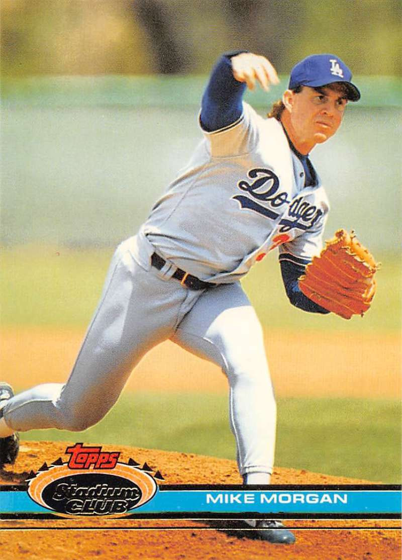 1991 Stadium Club #562 Mike Morgan VG Los Angeles Dodgers - Under the ...