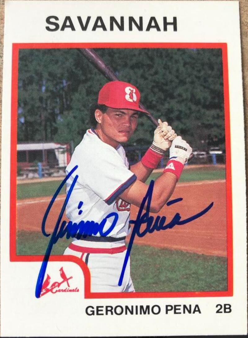 Geronimo Pena Autographed 1987 Pro Cards #1849 - Under the Radar Sports