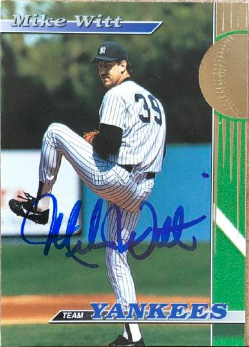 Mike Witt Autographed 1993 Stadium Club New York Yankees #18 - Under ...