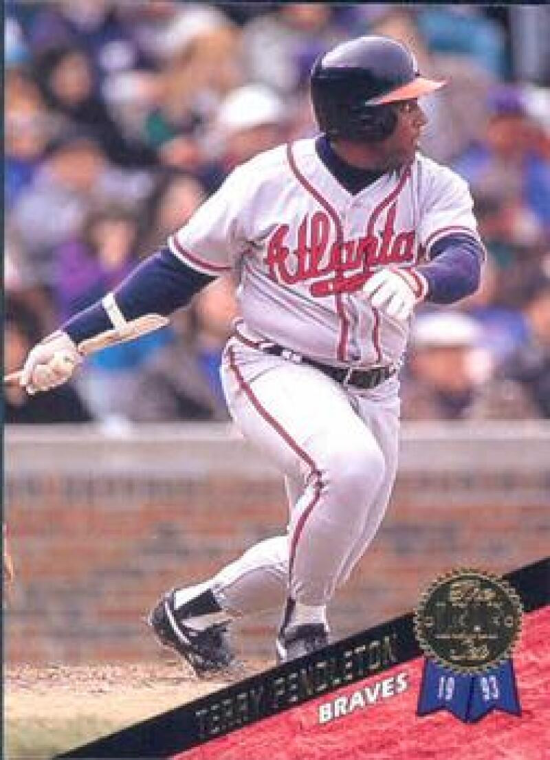 1993 Leaf #387 Terry Pendleton VG Atlanta Braves - Under the Radar Sports