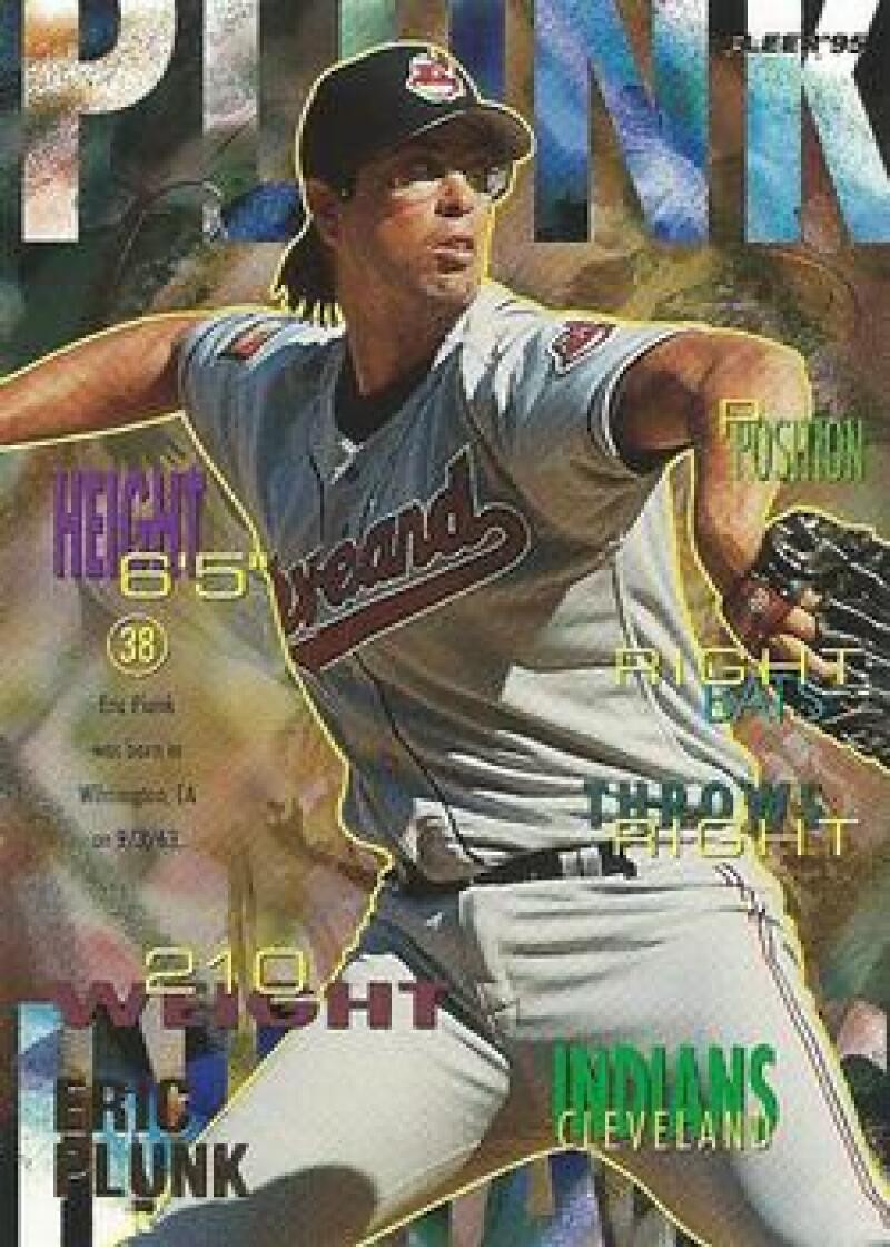 1995 Fleer #144 Eric Plunk VG Cleveland Indians - Under the Radar Sports