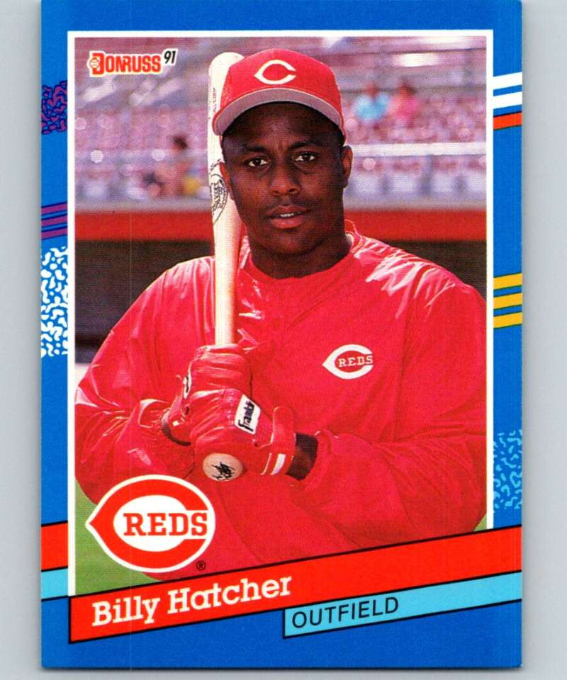 1991 Donruss #196 Billy Hatcher VG Cincinnati Reds - Under the Radar Sports