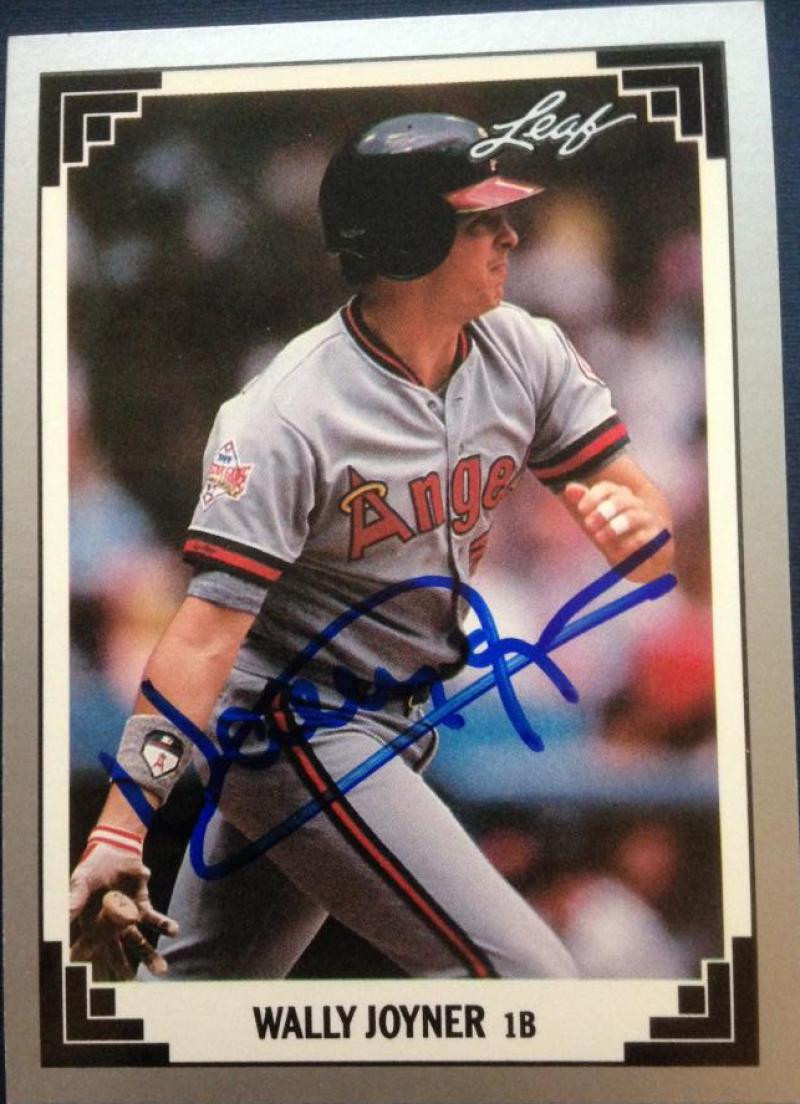 Wally Joyner Autographed 1991 Leaf #31 - Under the Radar Sports