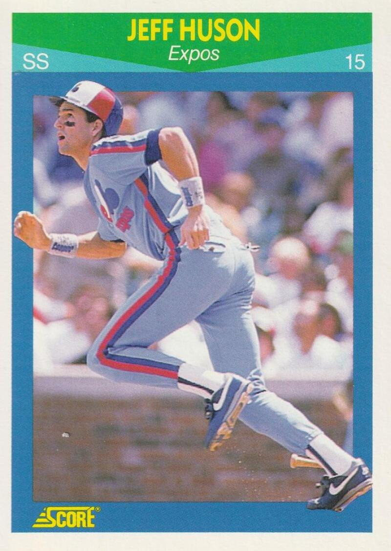 1990 Score Rising Stars #14 Jeff Huson VG Montreal Expos - Under the ...