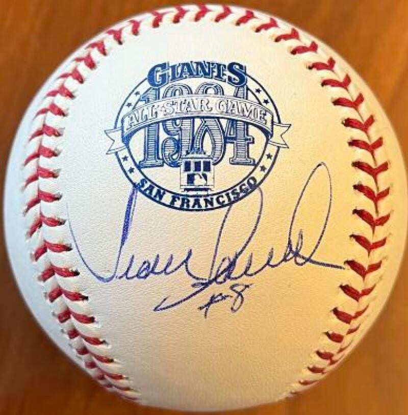 SOLD 121192 Juan Samuel Autographed 1984 All-Star Game Baseball - Under ...