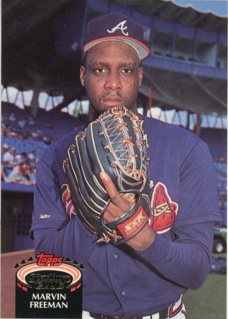 1992 Stadium Club #264 Marvin Freeman VG Atlanta Braves - Under the ...
