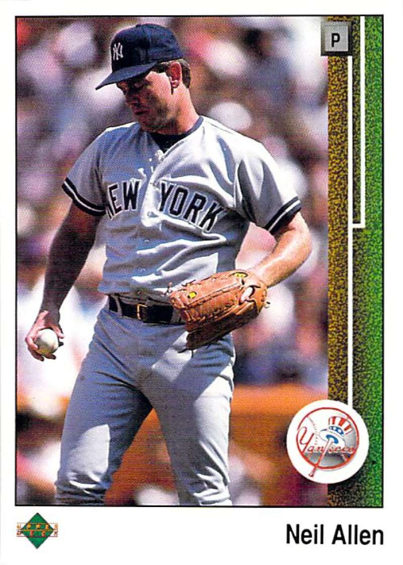 1989 Upper Deck #567 Neil Allen VG New York Yankees - Under the Radar ...