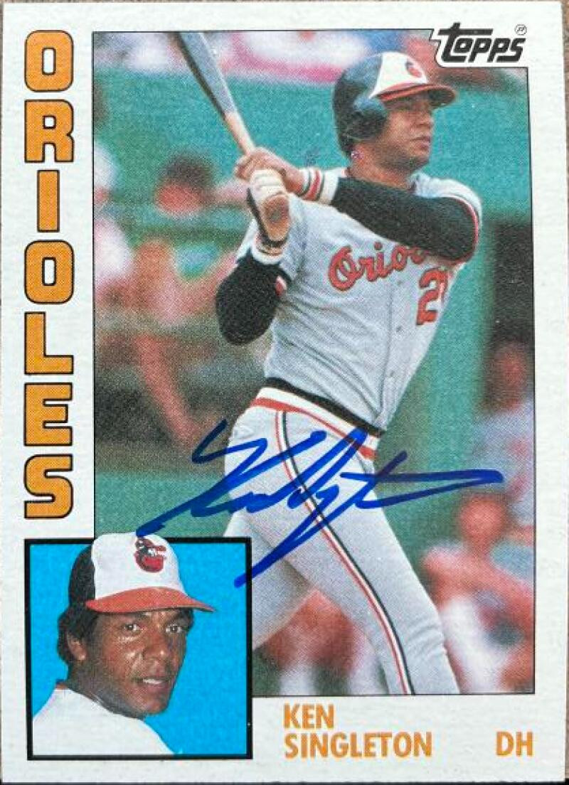 SOLD 122727 Ken Singleton Autographed 1984 Topps #165 - Under the Radar ...