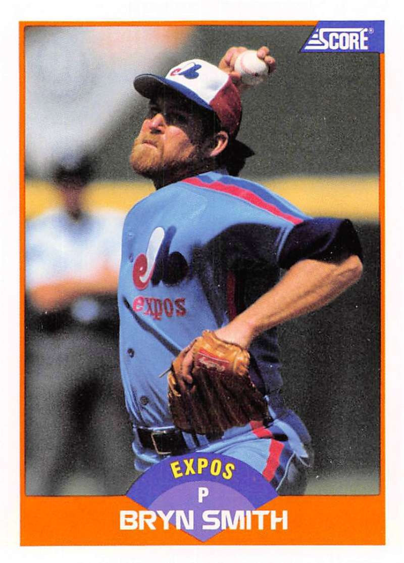 1989 Score #428 Bryn Smith VG Montreal Expos - Under the Radar Sports