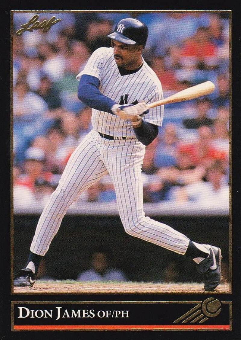 1992 Leaf Black Gold #365 Dion James UER NM-MT New York Yankees - Under ...