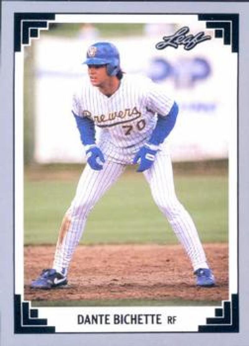 1991 Leaf #242 Dante Bichette VG Milwaukee Brewers - Under the Radar Sports
