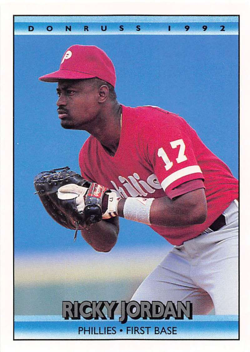 1992 Donruss #458 Ricky Jordan VG Philadelphia Phillies - Under the ...