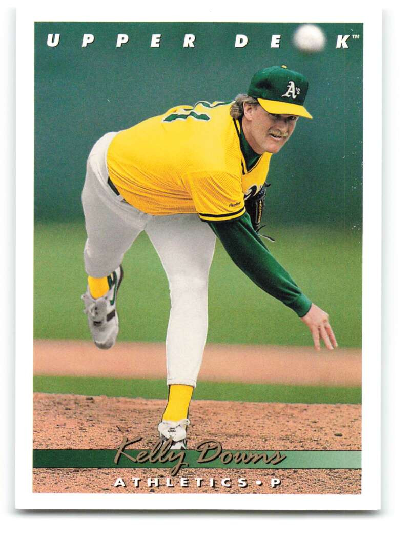 1993 Upper Deck #636 Kelly Downs VG Oakland Athletics - Under the Radar ...