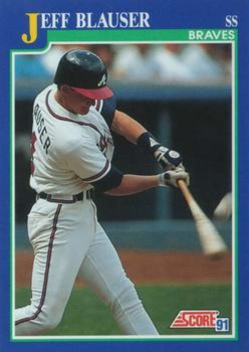 1991 Score #52 Jeff Blauser VG Atlanta Braves - Under the Radar Sports