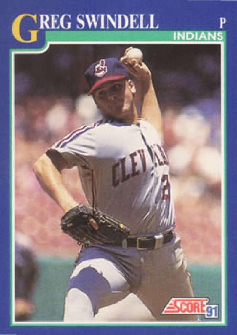 1991 Score #110 Greg Swindell VG Cleveland Indians - Under the Radar Sports