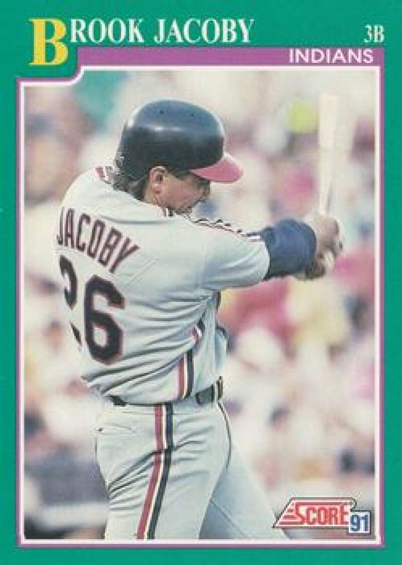 1991 Score #162 Brook Jacoby VG Cleveland Indians - Under the Radar Sports