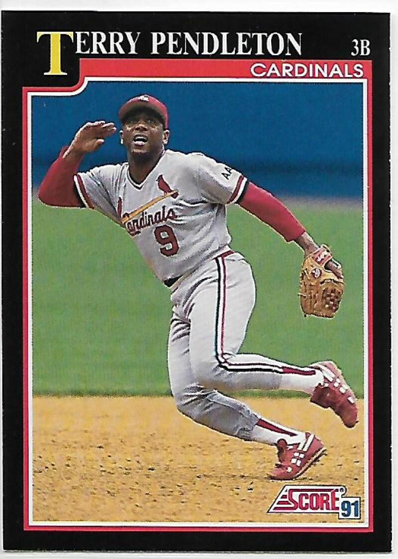1991 Score #230 Terry Pendleton VG St. Louis Cardinals - Under the ...