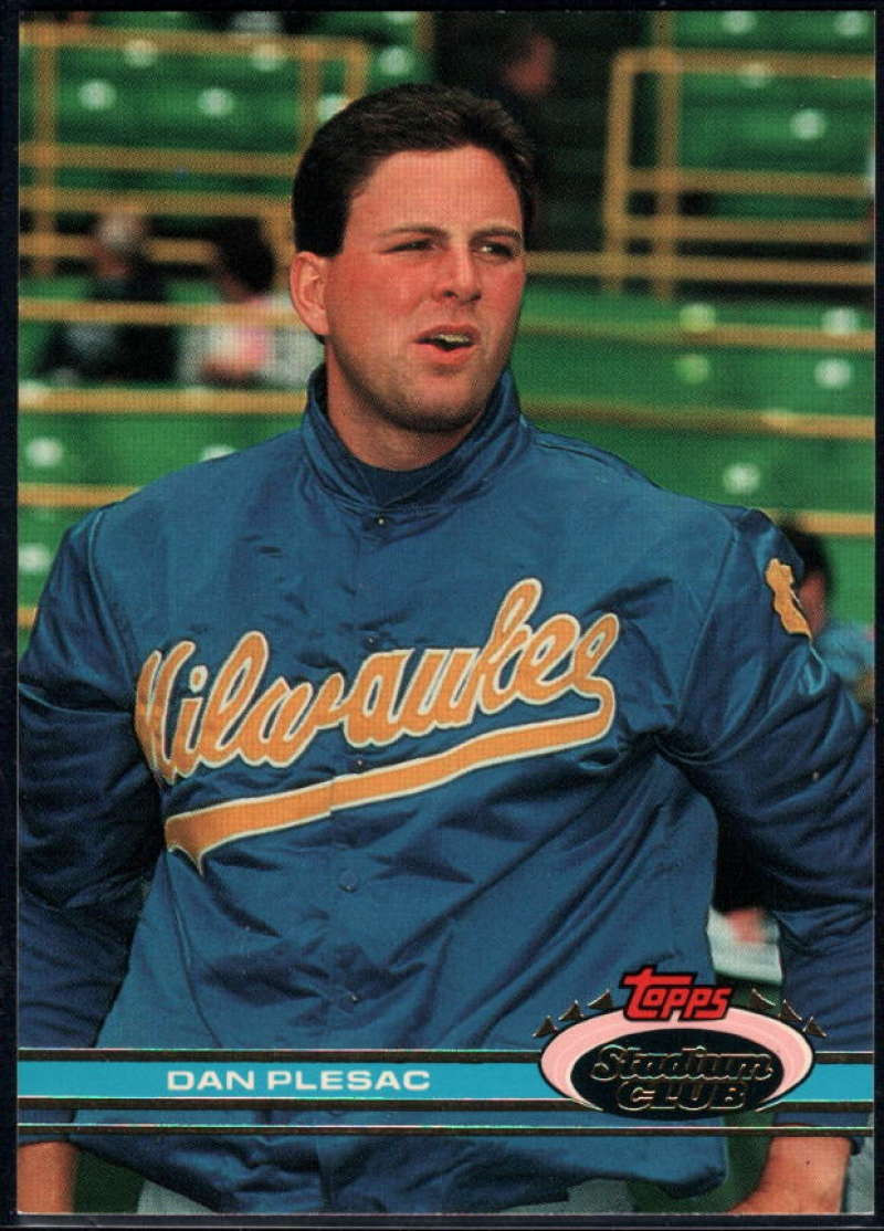 1991 Stadium Club #7 Dan Plesac VG Milwaukee Brewers - Under the Radar ...