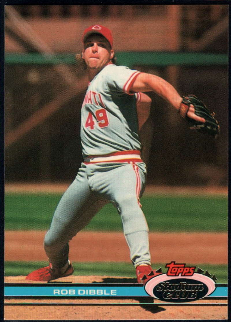 1991 Stadium Club #131 Rob Dibble VG Cincinnati Reds - Under the Radar ...