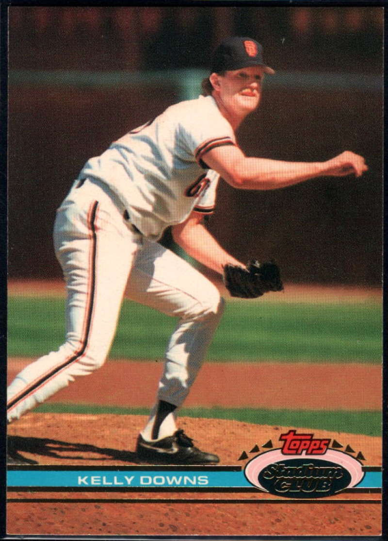 1991 Stadium Club #193 Kelly Downs VG San Francisco Giants - Under the ...