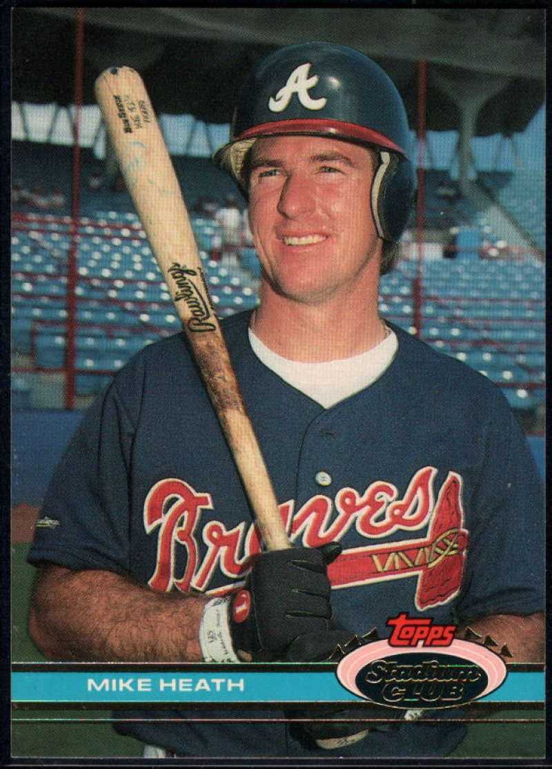 1991 Stadium Club #393 Mike Heath VG Atlanta Braves - Under the Radar ...